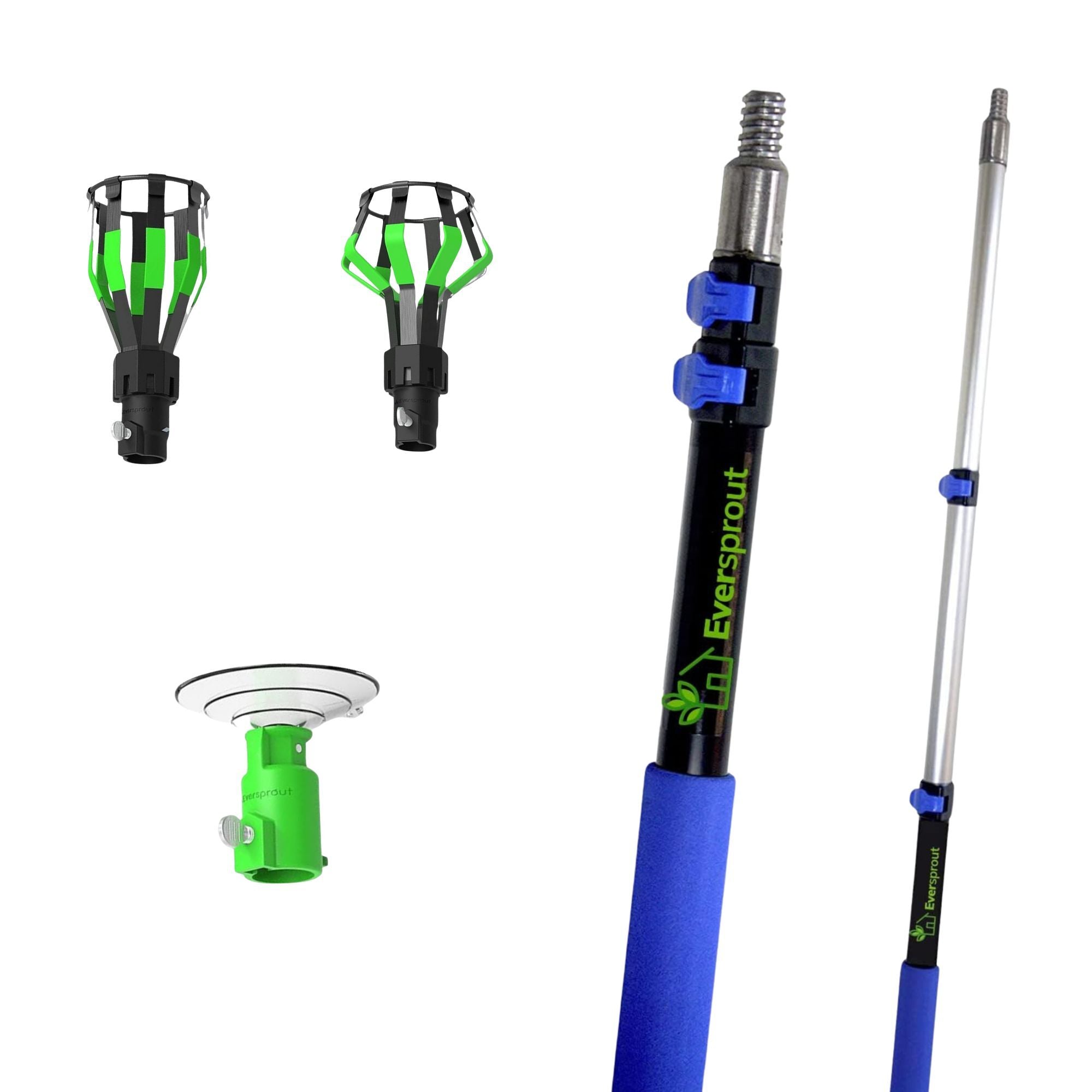 Lightbulb Changer 3-Piece Attachment Set with 3' pole – Eversprout